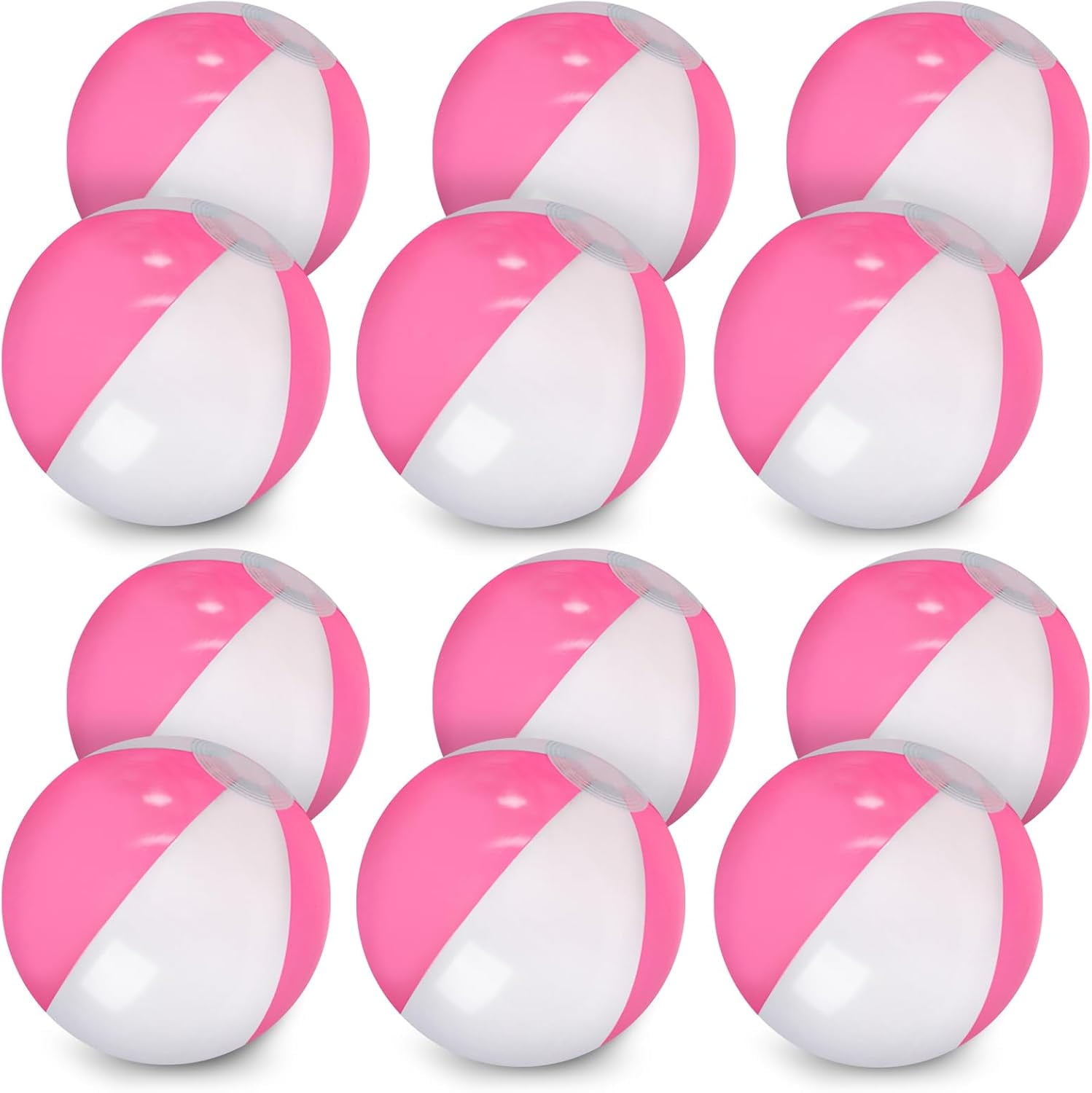 12" Beach Balls Bulk(12 Pack) - Inflatable Pool Toys for Kids, Summer ...