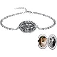 12 Birth Flower Photo Locket Bracelet 925 Sterling Silver 12 Month ...