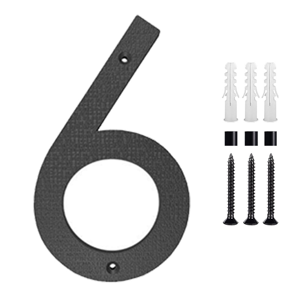 12" Black House Number Sign Outdoor Address Marker with Numbers Letters ...