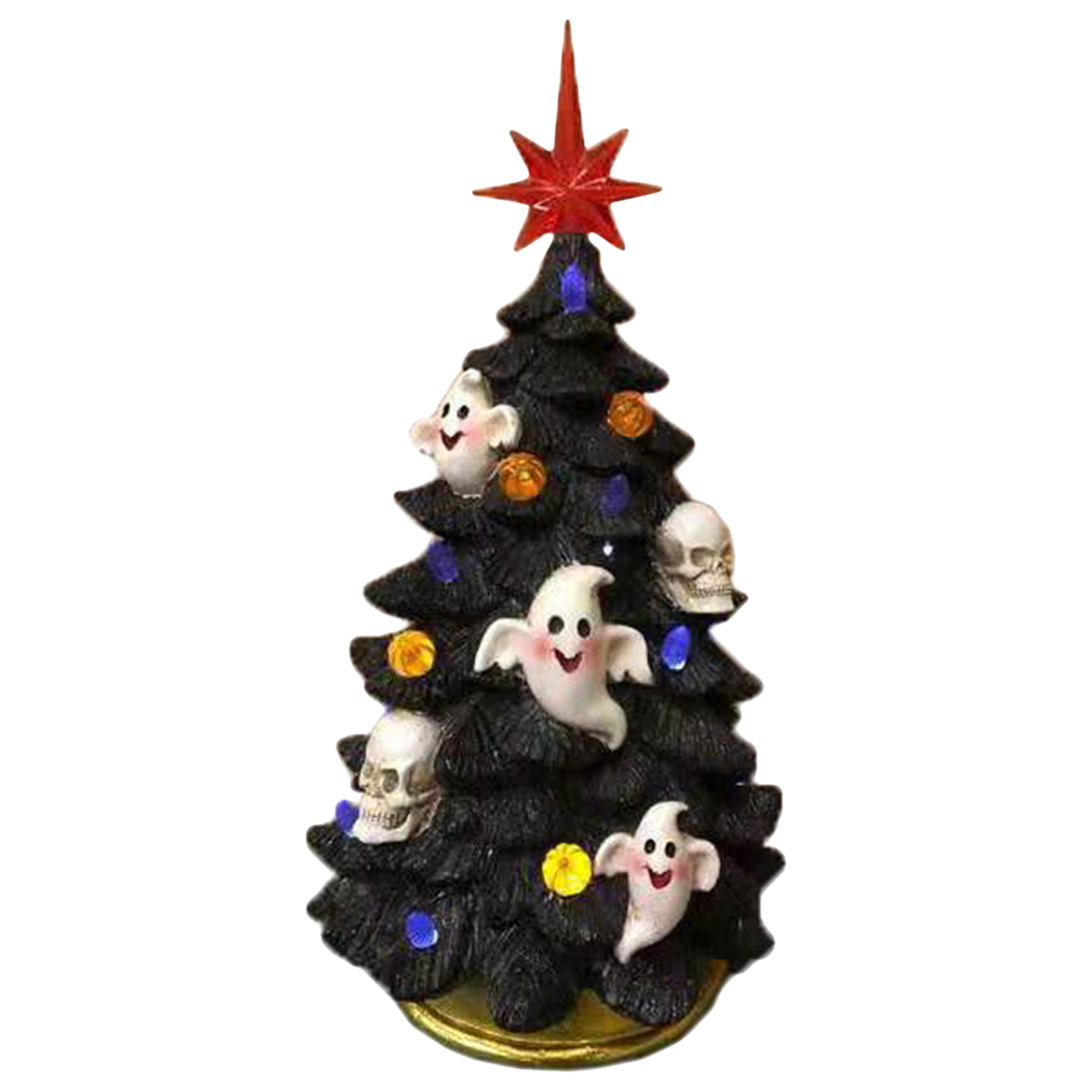 Free Shipping! Northlight 12" Black LED Lighted Skull and Ghost ...