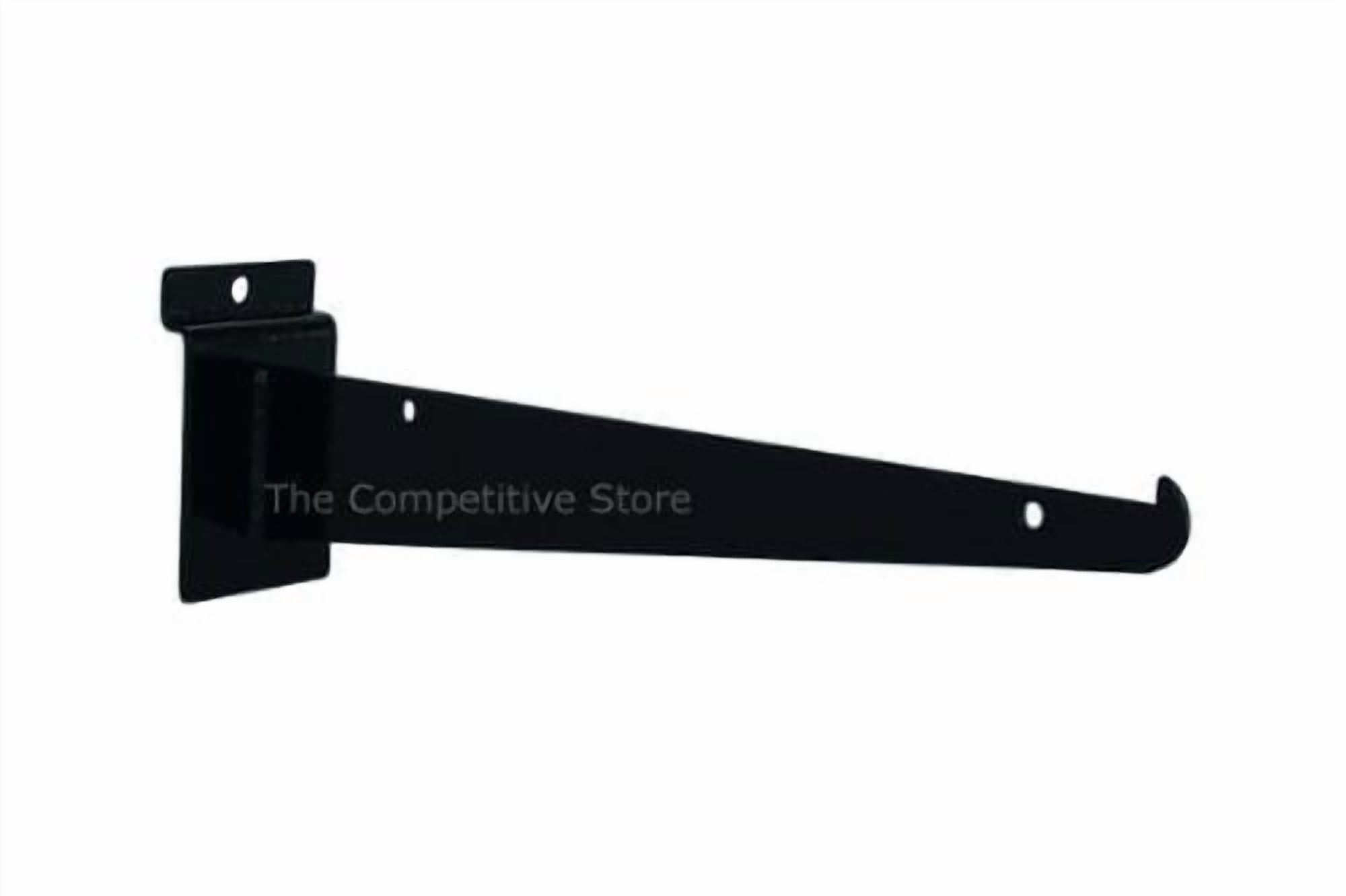 12" Black Slatwall Knife Shelf Bracket With Lip - 10 Pcs Lot - Fits All ...