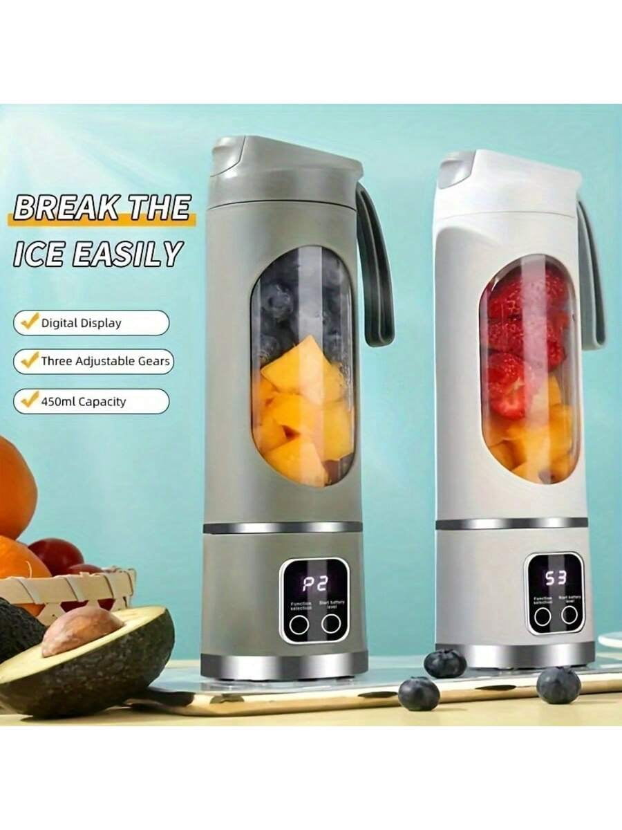 12 Blade Mini Portable USB Powered Juicer Blender Digital Display 3 ...