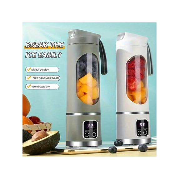 12 Blade Mini Portable USB Powered Juicer Blender Digital Display 3 ...