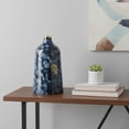 12" Blue And Gold Abstract Bud Glass Table Vase - Walmart.com