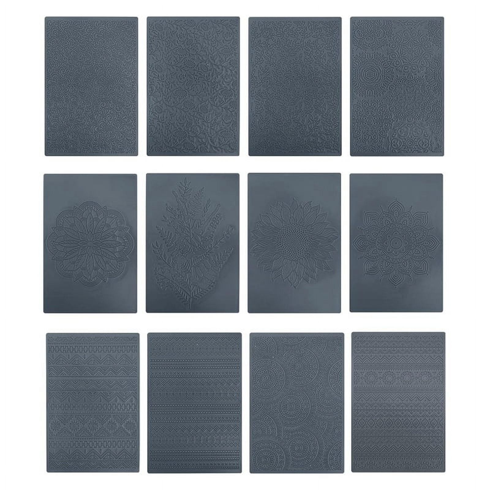 12 Boho Style Textured Mat Made of Clay Works with Polymer Clay Cookie ...