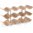 12 Bottle Countertop Wine Rack 3 Tier Wooden Wine Storage Rack ...