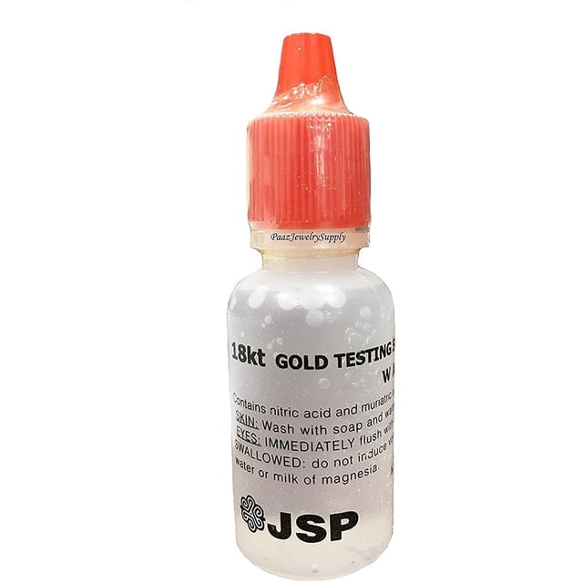JSP 12-Bottle 18k Test Testing Acid Gold Tester - Walmart.com