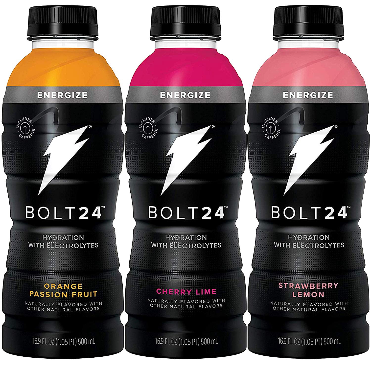 (12 Bottles) BOLT24 Energize + Caffeine, Advanced Electrolyte Drink ...