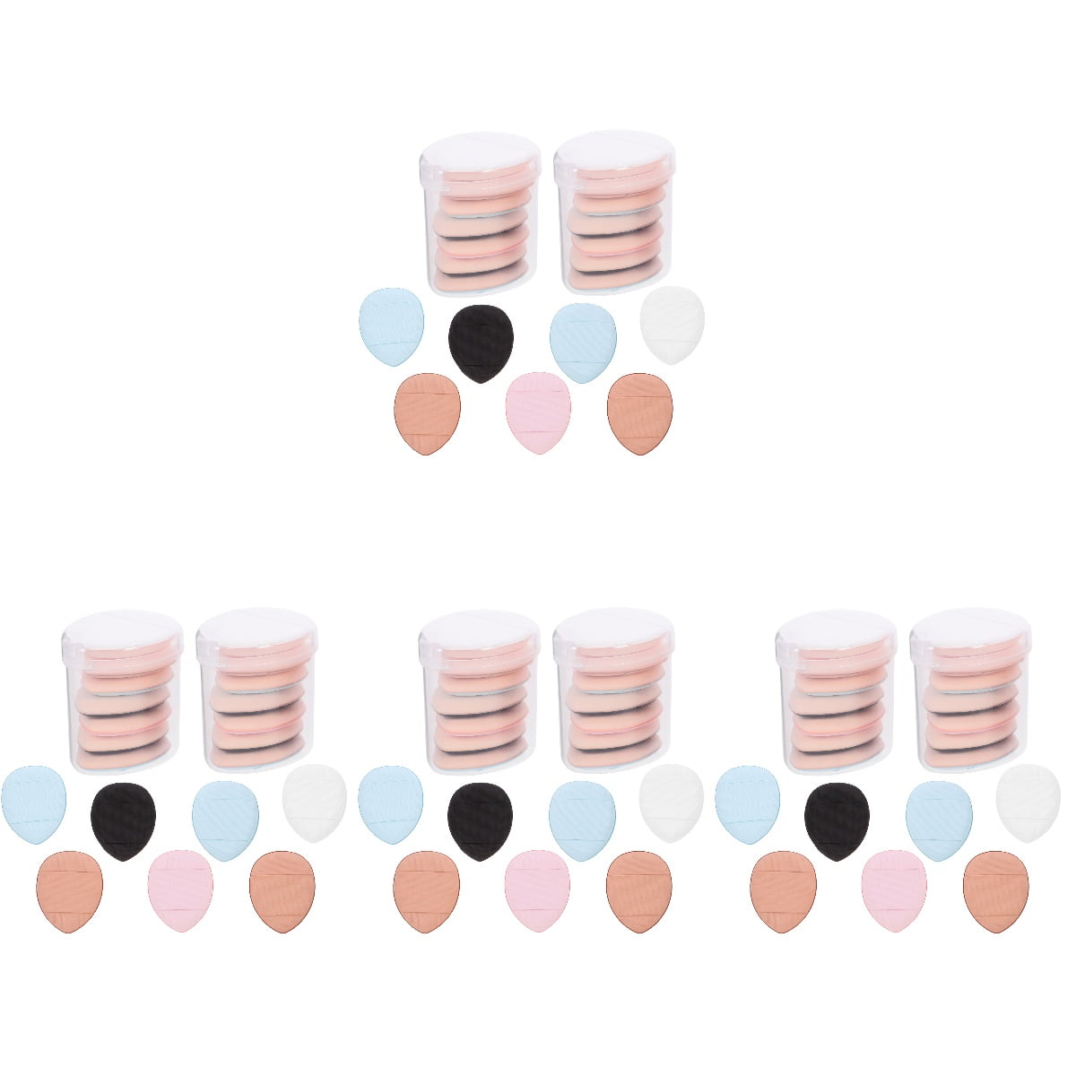12 Boxes Finger Powder Puffs Mini Fingertip Powder Puff Concealer Puffs ...