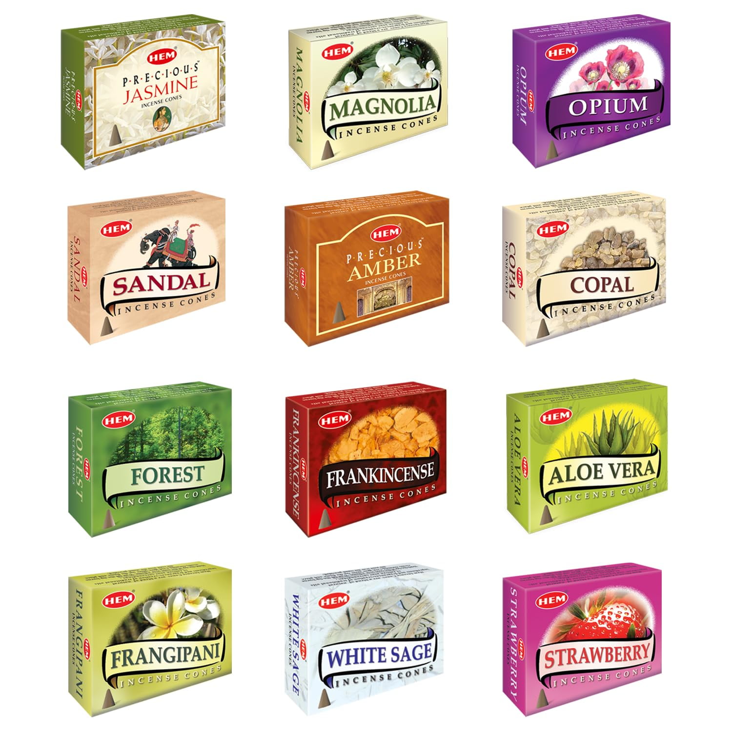 Natural Incense Cones 120 Pack 12 Scents, Room Freshener for Home ...