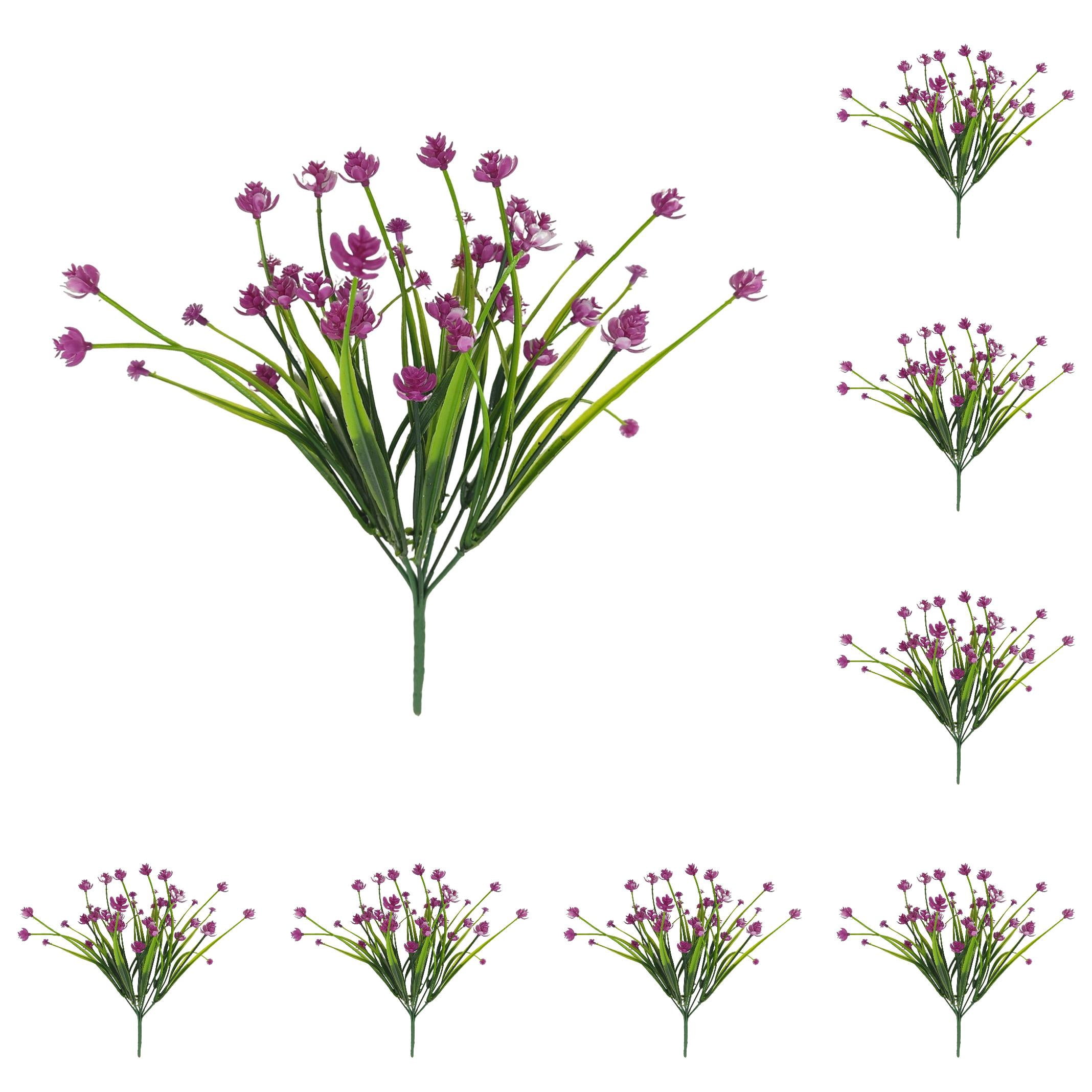 12 Bundles Artificial Daffodil Outdoors Flowers, Fake Flowers Faux ...