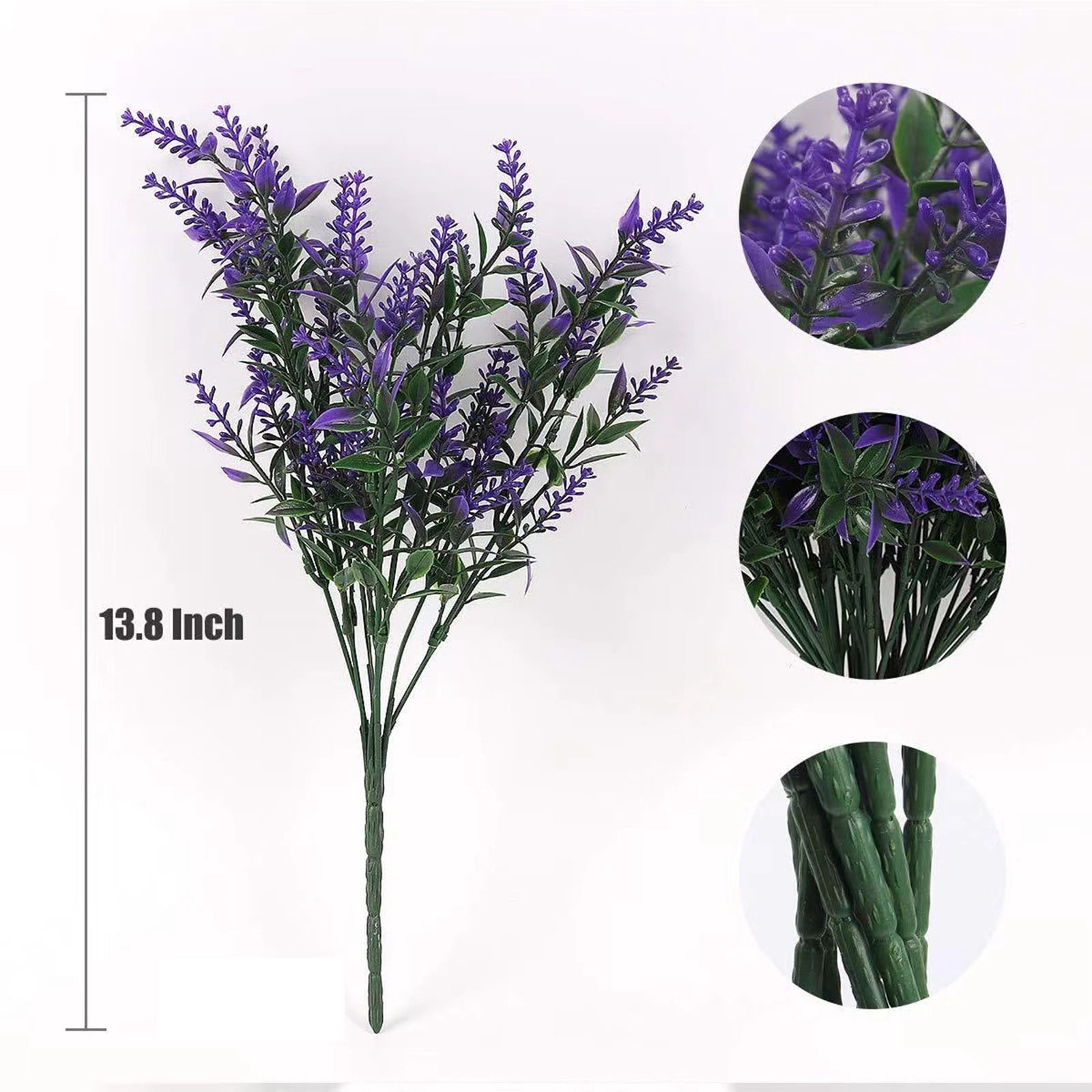 12 Bundles Artificial Fall Flowers, Outdoors Fall Fake Lavender Flowers ...