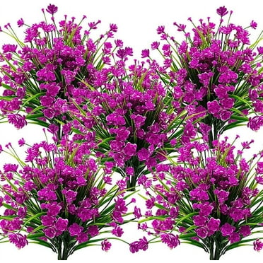Waipfaru Artificial Fake Plants Flowers for Outdoor Spring Summer Decor ...