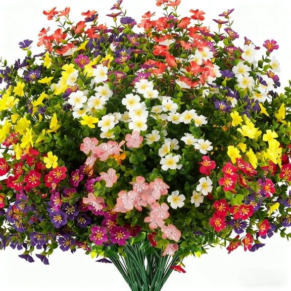 cbzote Flowers for Indoor Outdoor Impatiens Realistic Floral ...