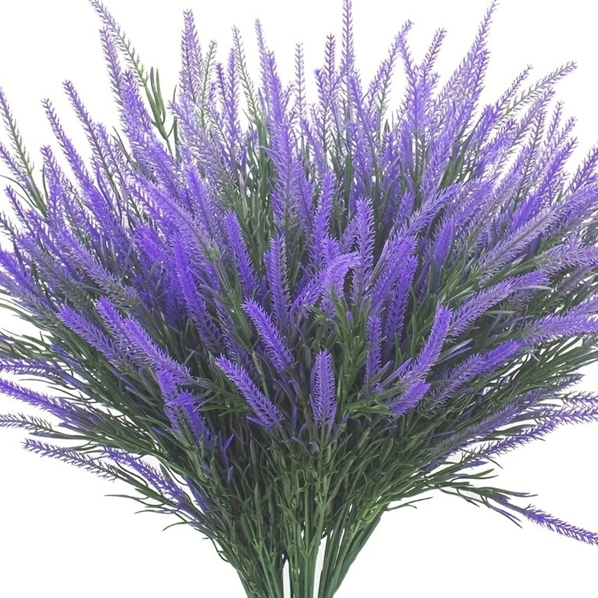 12 Bundles Outdoor Artificial Flowers Lavender Artificial Plants Fake ...