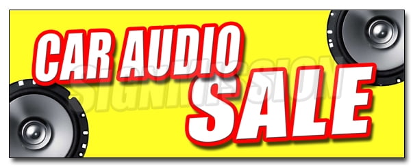 12" CAR AUDIO SALE DECAL sticker mps speakers stereo installation ...