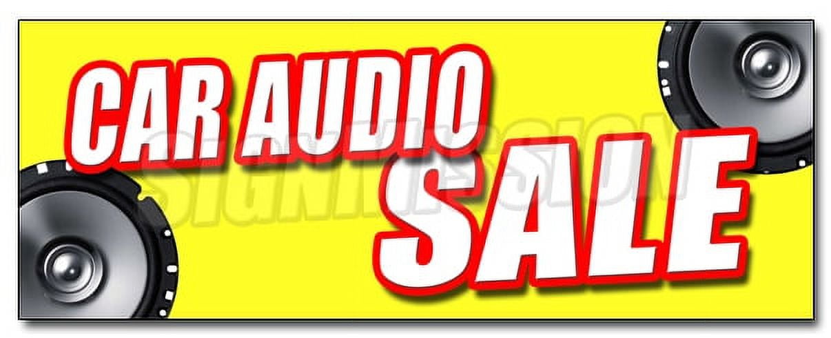 12" CAR AUDIO SALE DECAL sticker mps speakers stereo installation ...