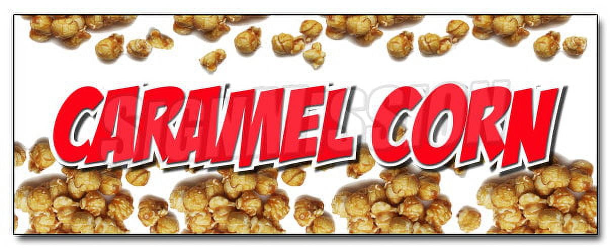 12" CARAMEL CORN DECAL sticker caramel popcorn new - Walmart.com