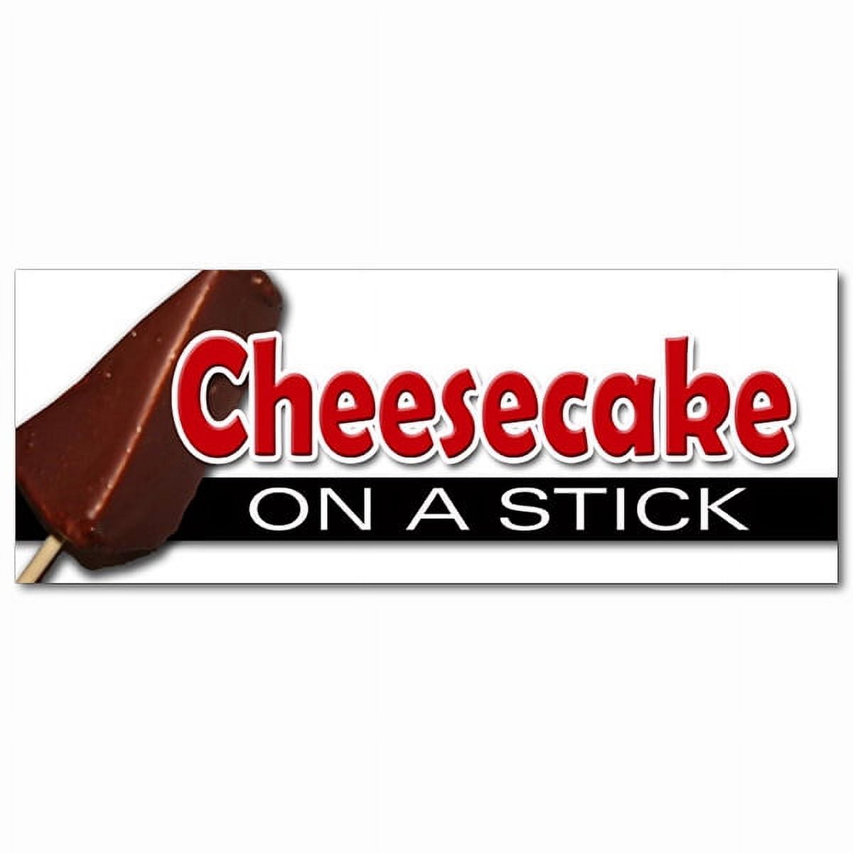 12" CHEESECAKE ON A STICK DECAL sticker frozen cheese cake pop stick ...