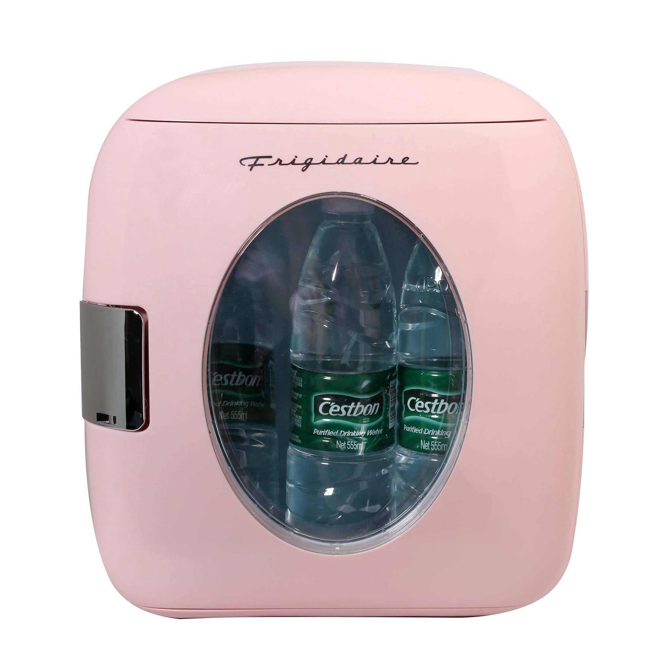 12 Can Retro Beverage Countertop Mini Refrigerator Pink: Portable ...