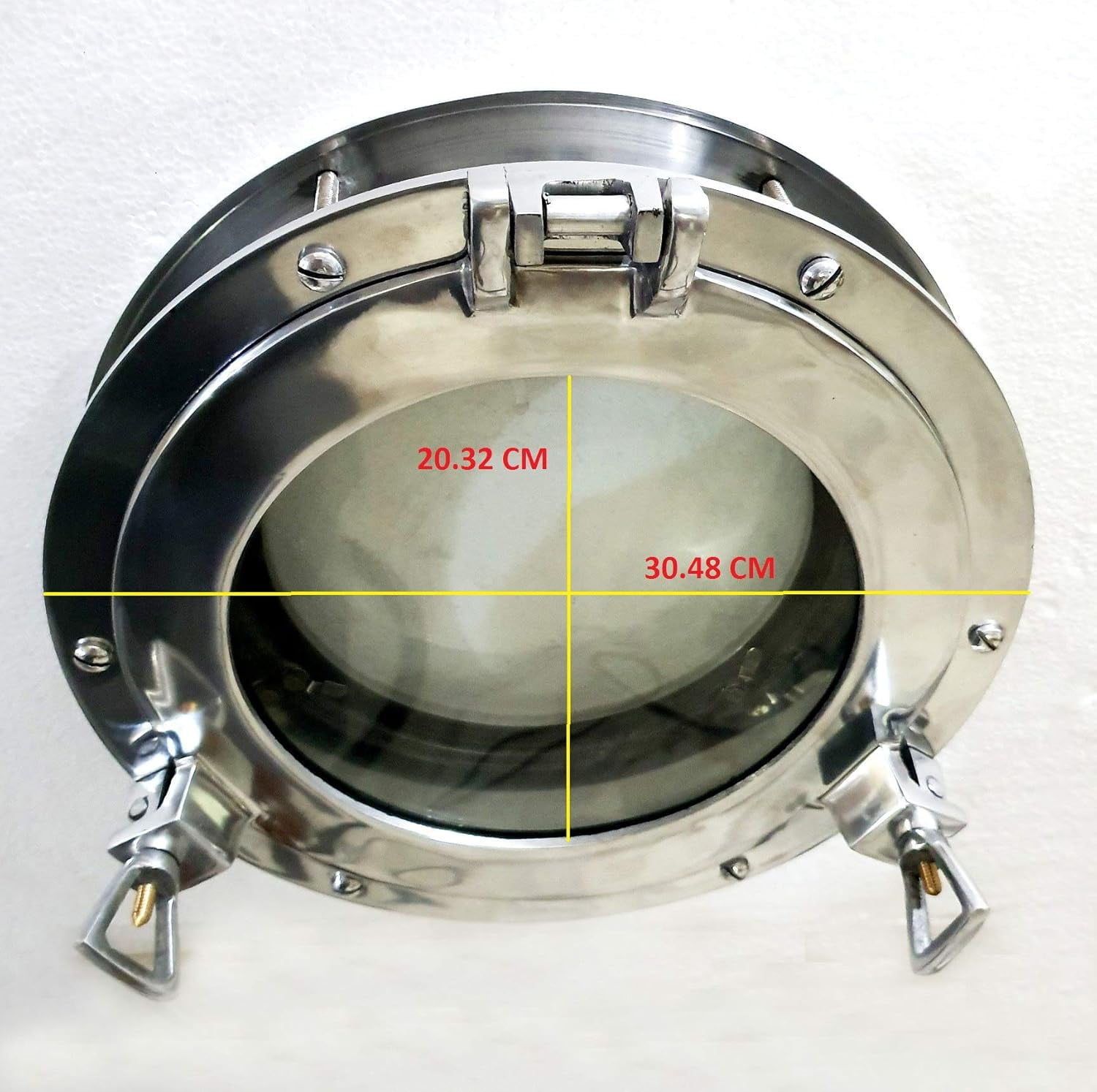 12" Canal Boat Porthole Window Glass Porthole Home Decorative (Shiny ...