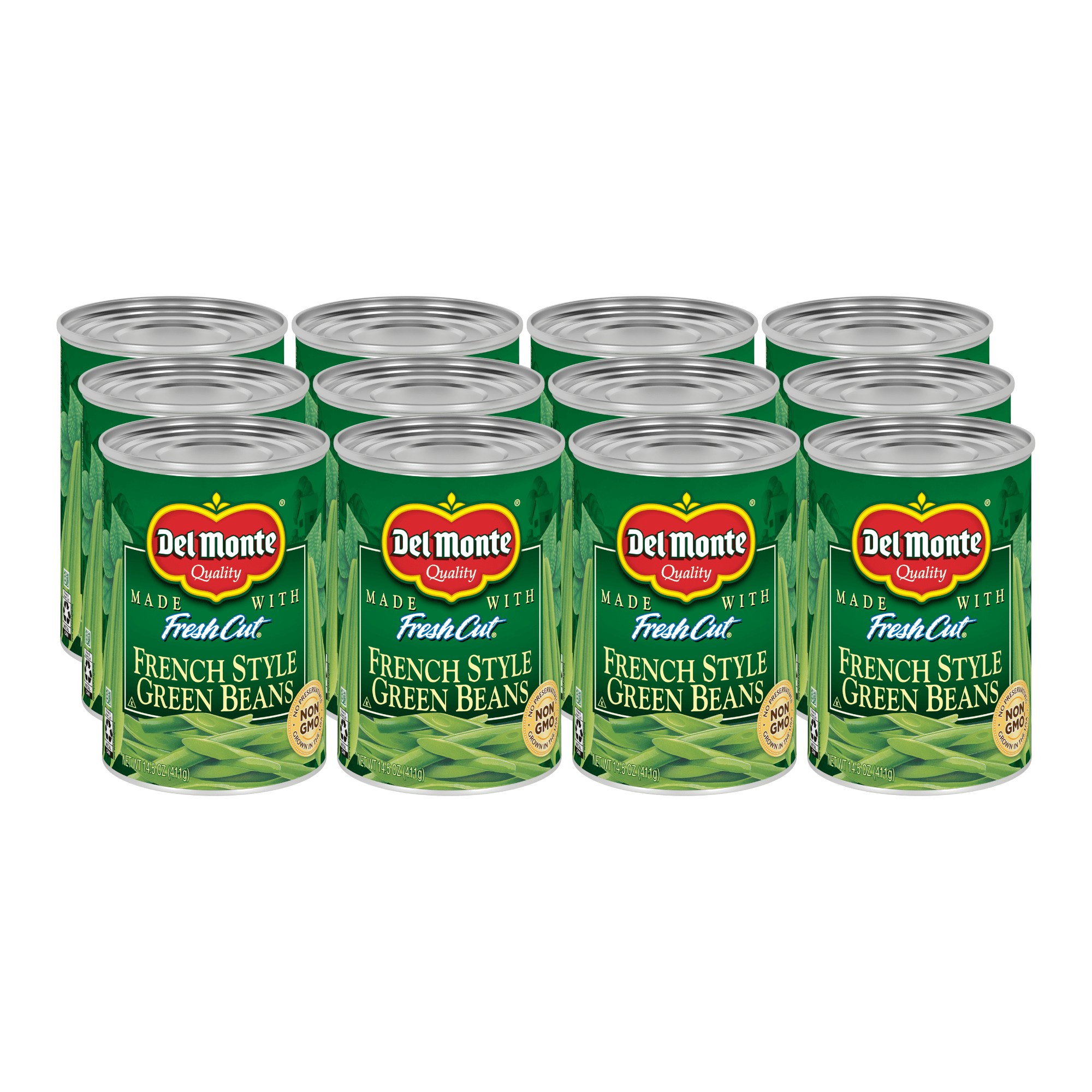 (12 Cans) Del Monte French Style Green Beans, 14.5 oz Can - Walmart.com