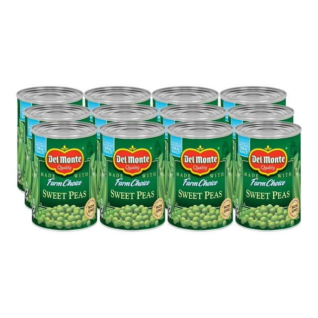 (12 Cans) Del Monte Sweet Peas Canned Vegetables, 15 oz Can - Walmart.com