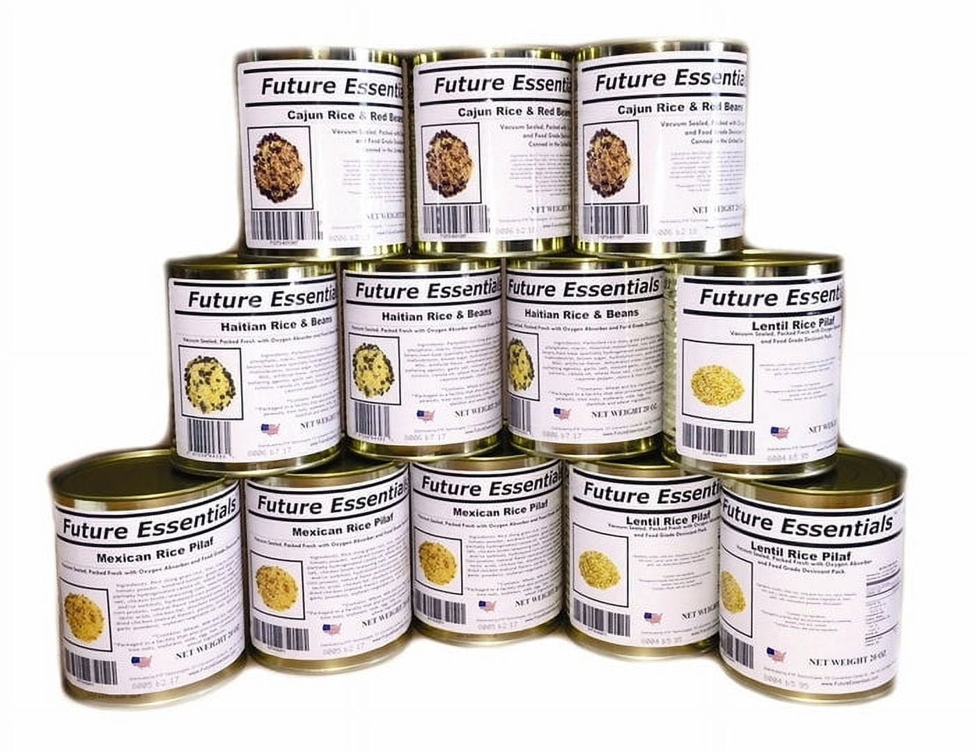 (12 Cans) Future Essentials Freeze Dried Food For Emergency and Long Term Storage Food For ...