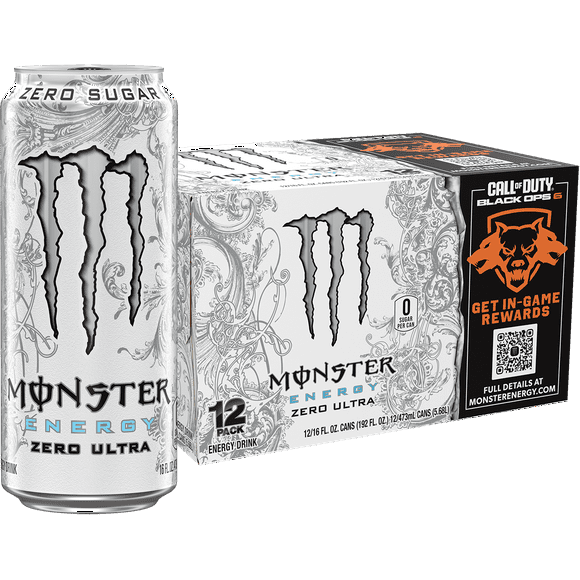 Monster Zero Ultra, Sugar Free Energy Drink, 12 count, 16 fl oz