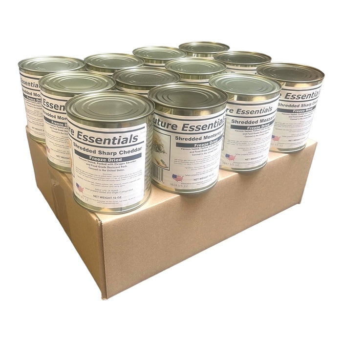 (12 Cans Pack) Future Essentials Freeze Dried Cheese Variety #2.5 Cans ...
