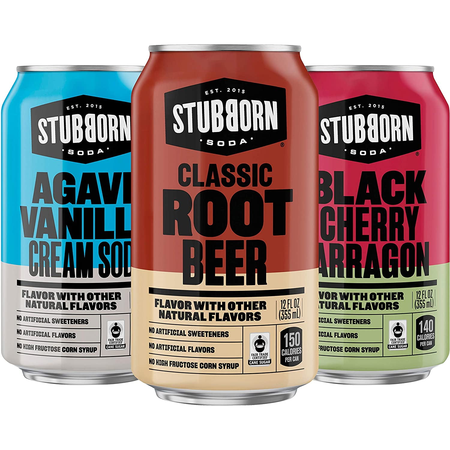 (12 Cans) Stubborn Soda Variety Pack, 12 fl oz - Walmart Business Supplies