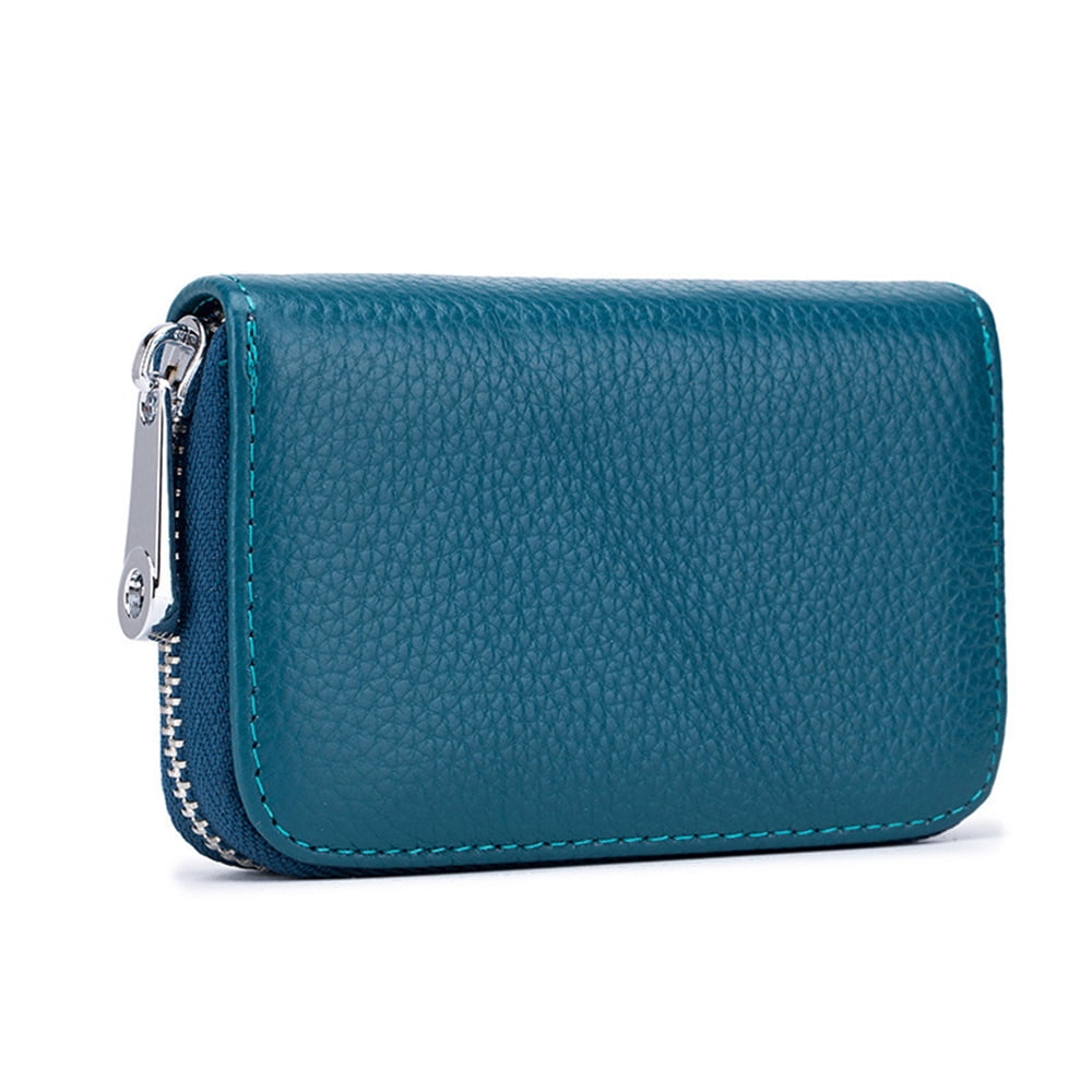 12 Card Slots Credit Card Holder RFID Protector Leather Accordion Card ...