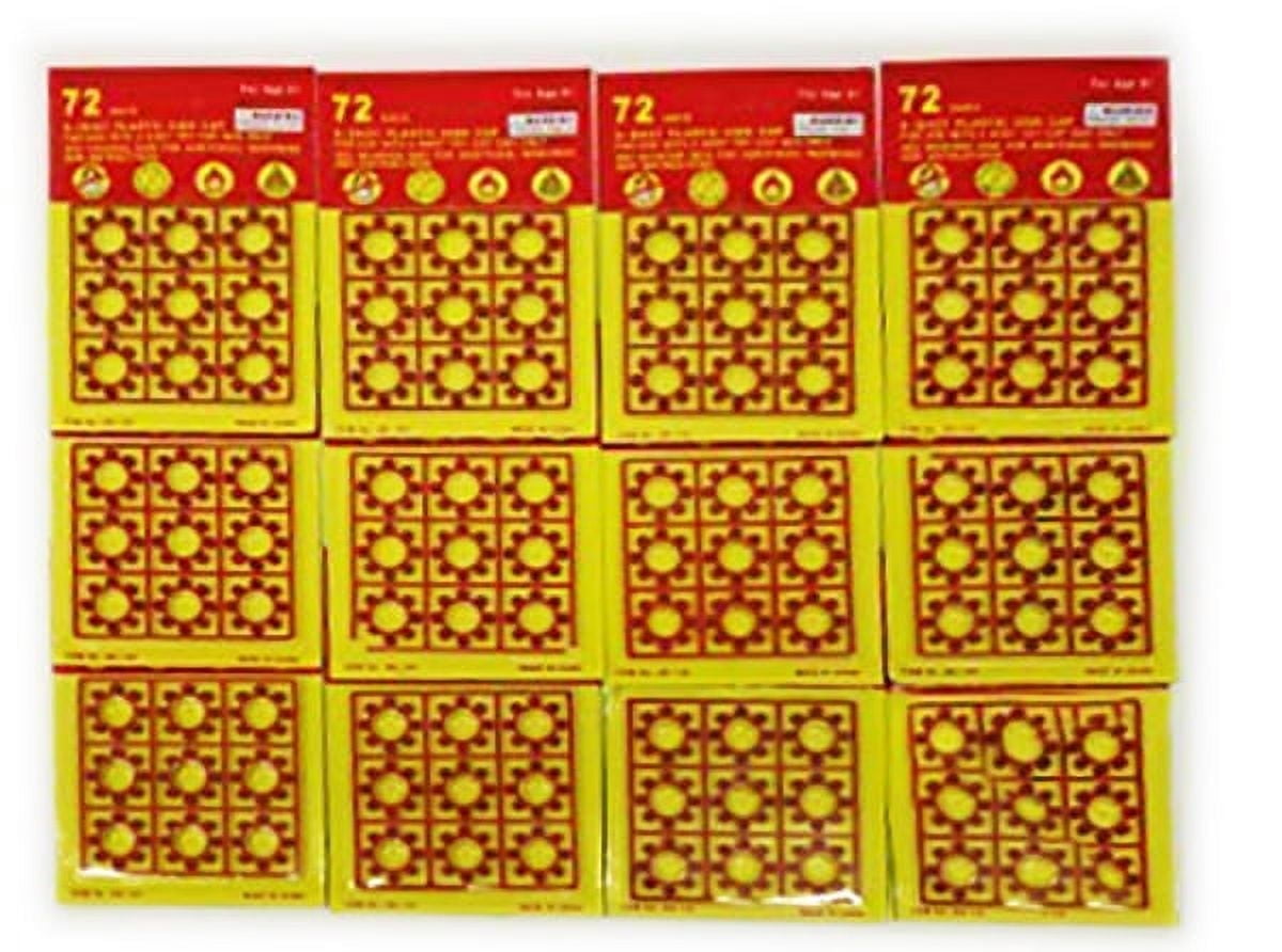 Walmart 12 Cards/Pack Toy Cap Gun Refills, 8-Shot Ring Capsules, 864 ...