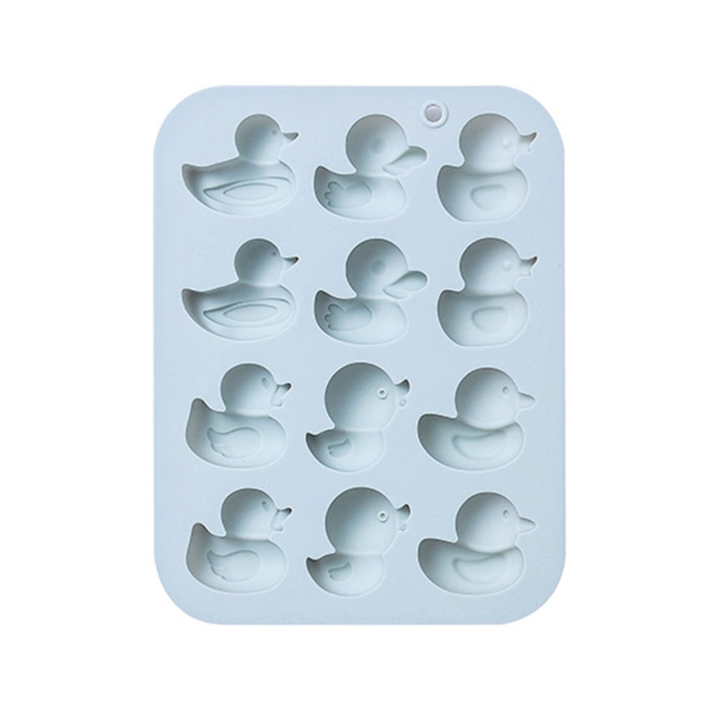 12 Cavity Cute Ducks Silicone Mold for Making Candy, Candle, Handmade ...