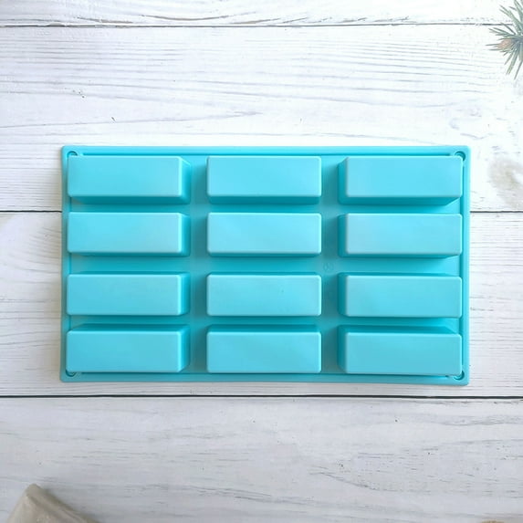 12-Cavity Small Rectangular Chocolate Mold, Reusable Silicone or ...