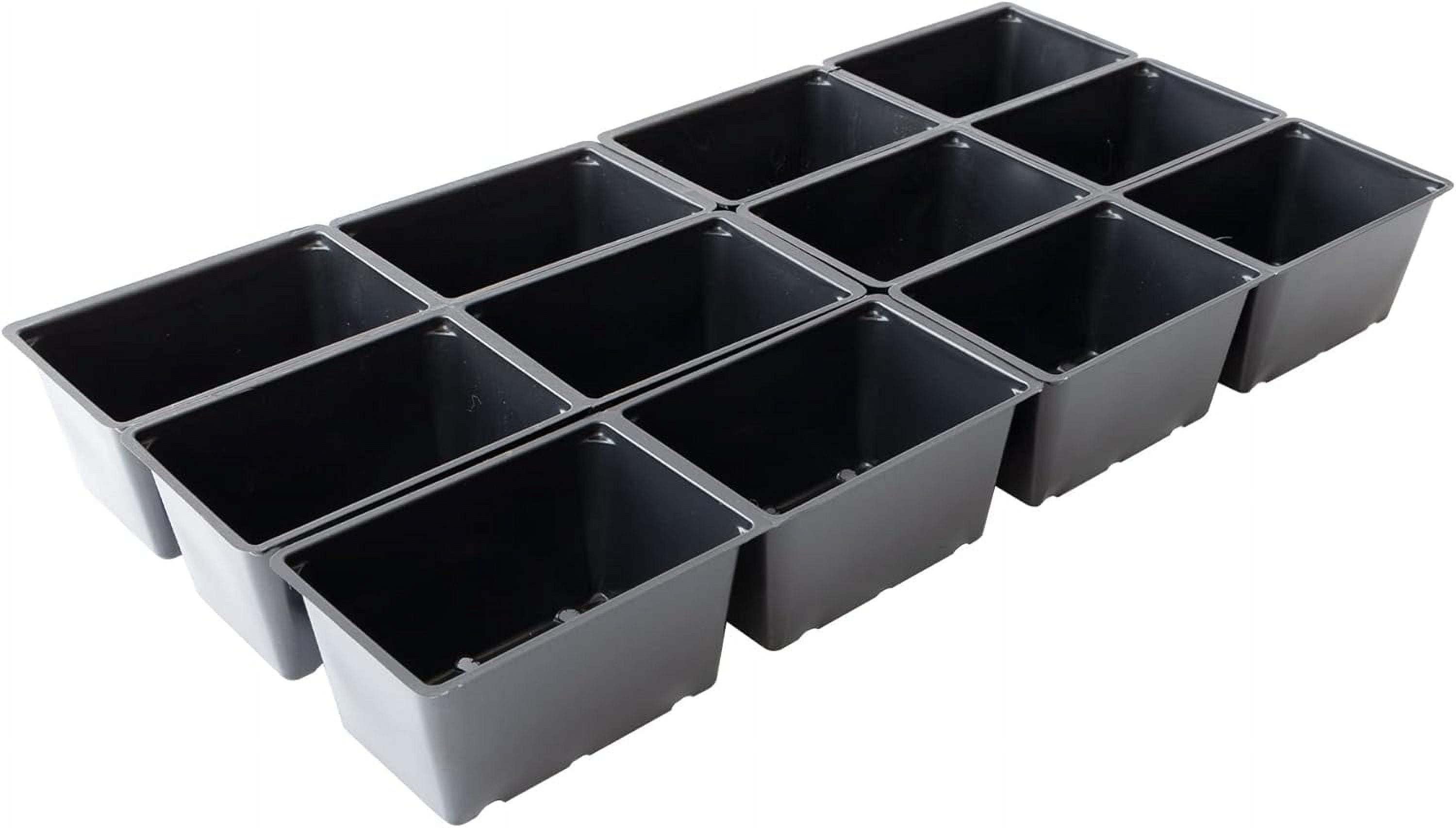 12 Cell Plant Tray Inserts - Pack of 50 - One Dozen Perforated Planter ...