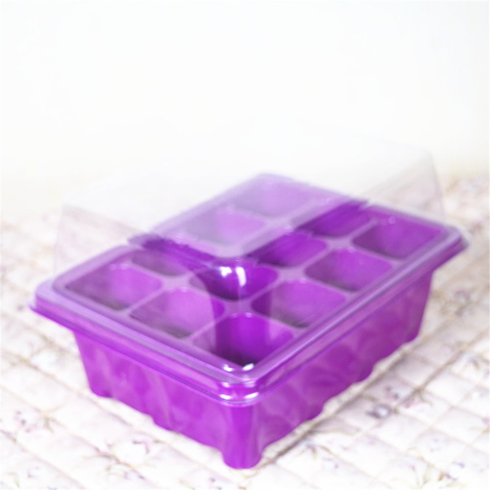 12 Cells Hole Seeds Grow Box Seeding Box Holder Cloning Insert ...