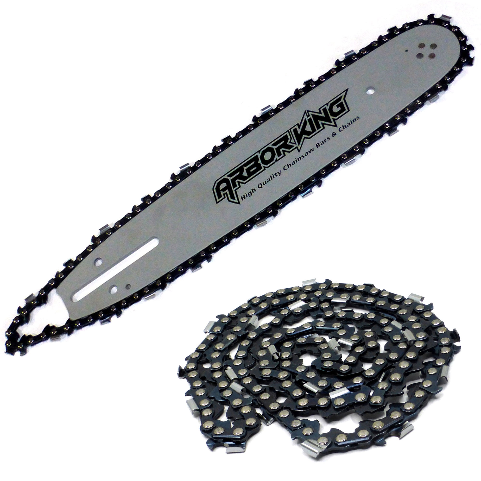 12” Chainsaw Bar & 2 Chains Kit 3/8 .050 45 DL Compatible with the ...