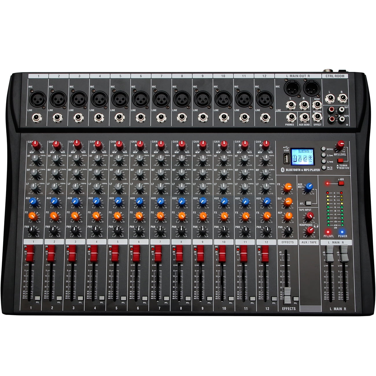 12 Channel Mixing Console With USB Function Suitable For Home DJ ...