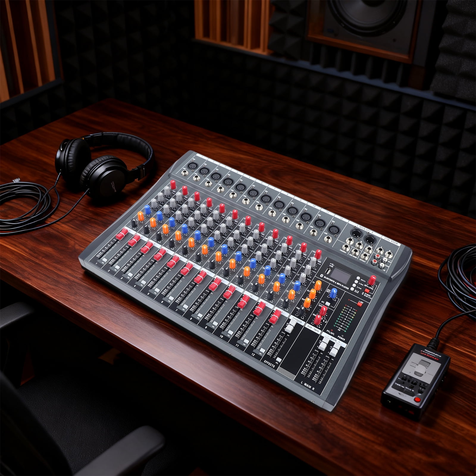 12 Channel Professional Live Studio Audio Mixer Power Mixing Console ...