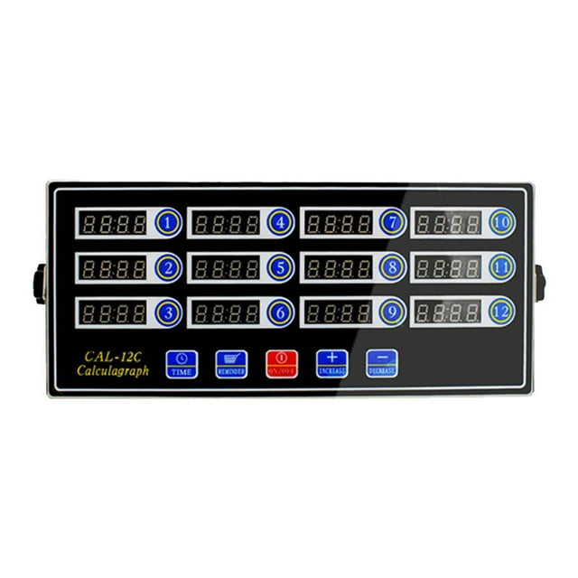 12 Channels Timers, Commercial Cooking Timer, Digital Alarm Reminder ...