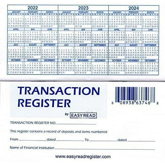 Transaction Registers