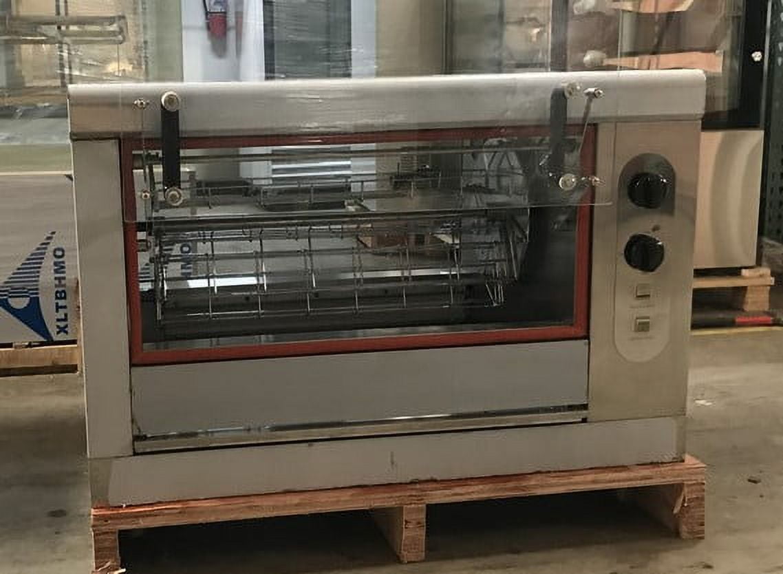 GB-368 12 Chicken Roasting Rotisserie Machine for Meat, Natural Gas and ...