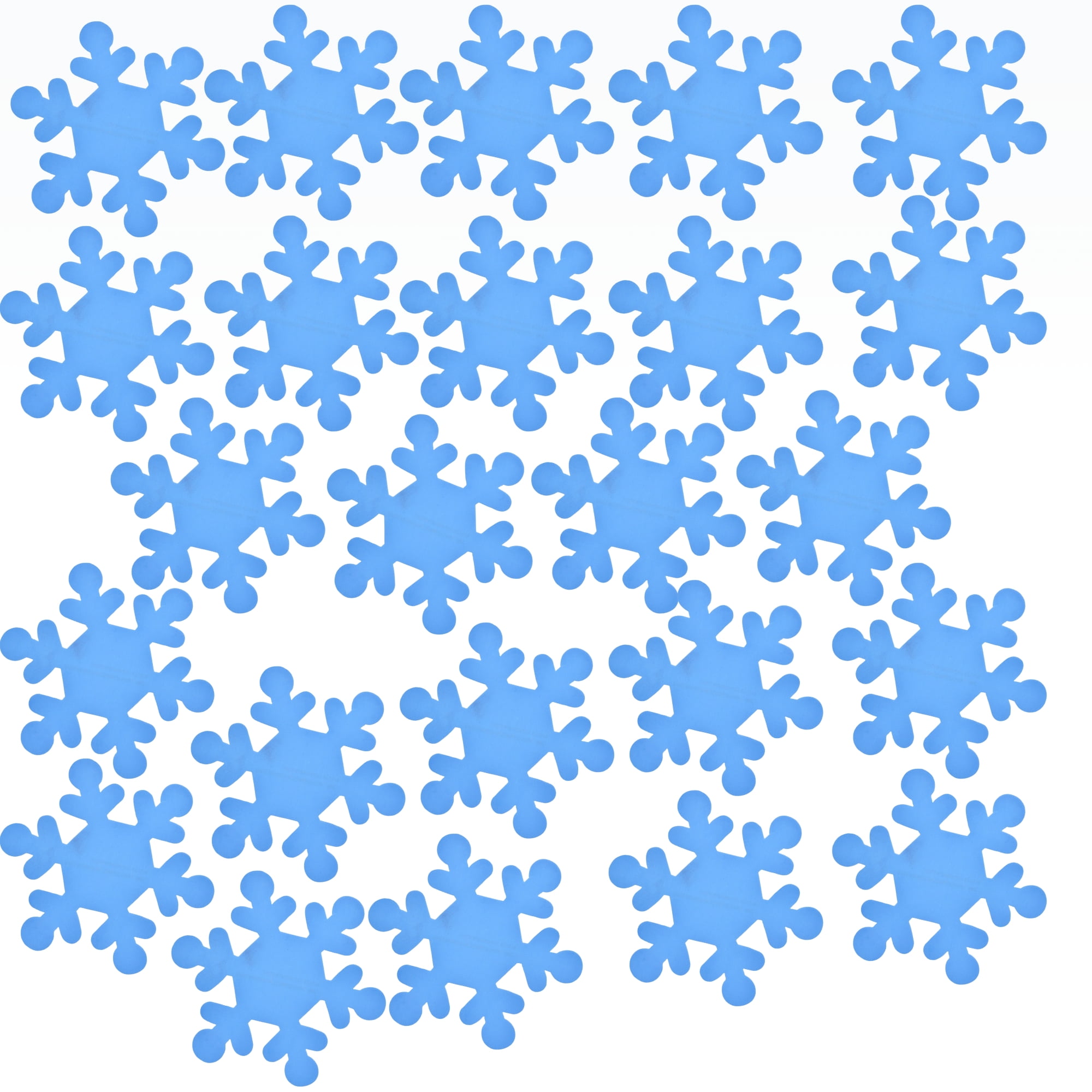 (12) Christmas Foam Blue Snowflakes, 8-inch Decorative Shape for DIY ...