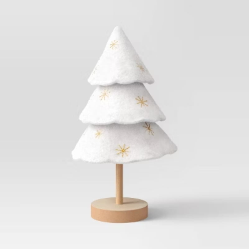 12" Christmas Three Layered Round Felt Tree Decor - Walmart.com