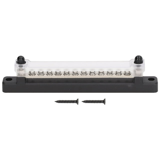 12 Circuit Fuse Block Ground Box Power Distribution Busbar with ...