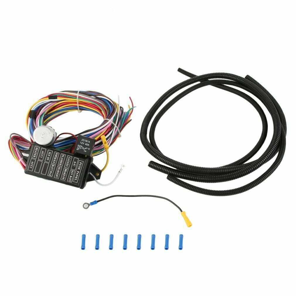 12 Circuit Universal Wiring Harness Muscle Car Hot Rod Street Rod XL ...