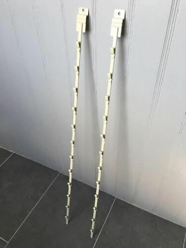 12 Clips Slatwall Mount Clipper Display Single Almond Strip - Lot of 2 ...