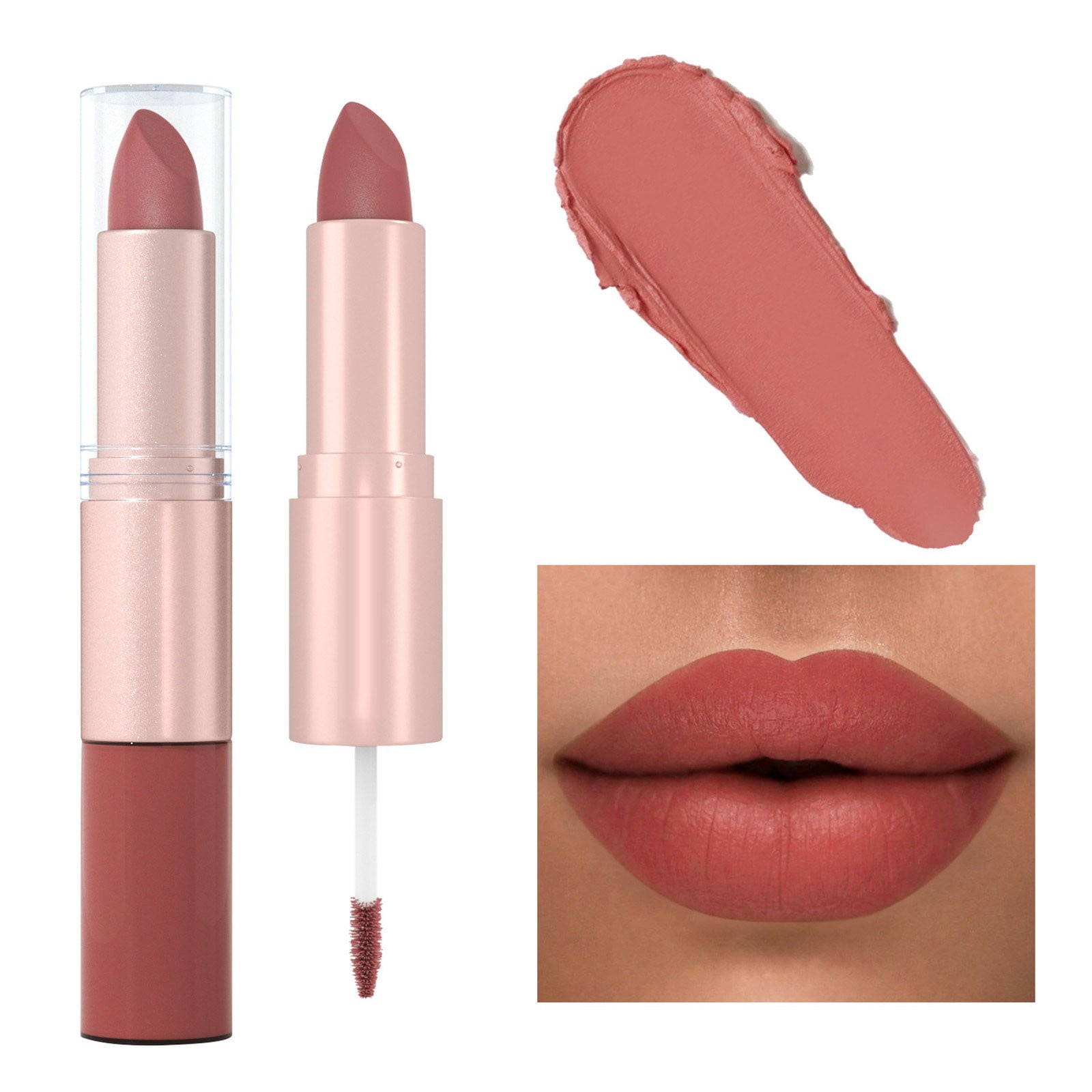 12 Color 2in1 Lipstick And Lip Gloss Mattes Lipstick Velvet Liquid ...