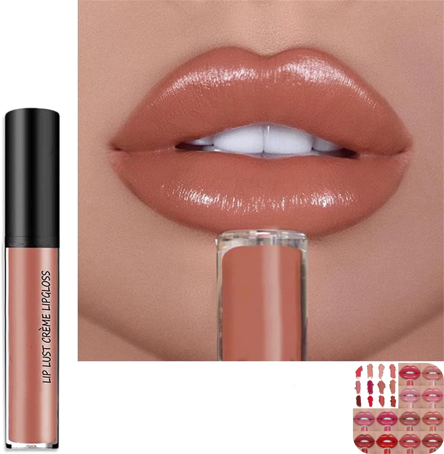 12 Color Cream Lip Gloss, 2025 New Long-Lasting Moisturizing Velvet Lip ...